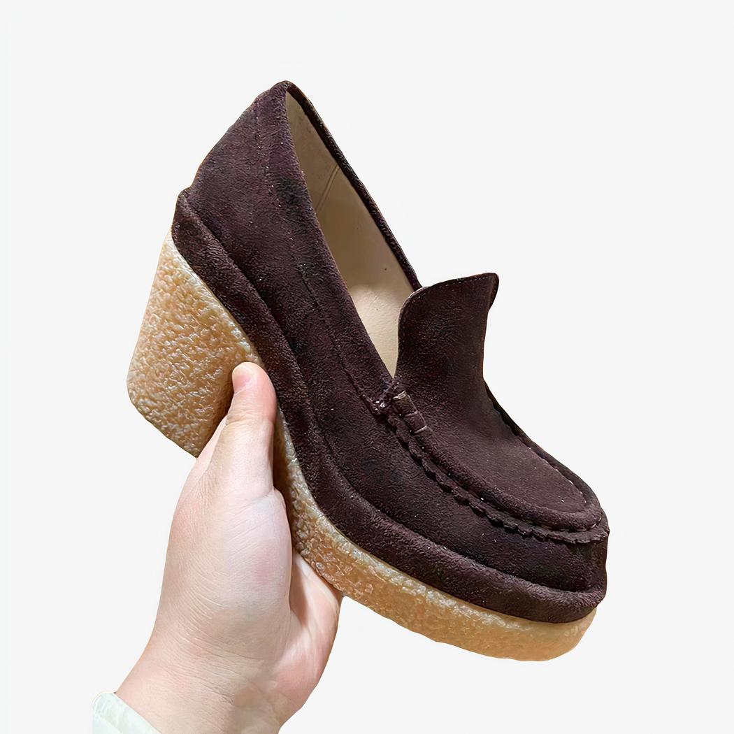 Mocassins classiques en daim pour femmes • Mon Mocassin