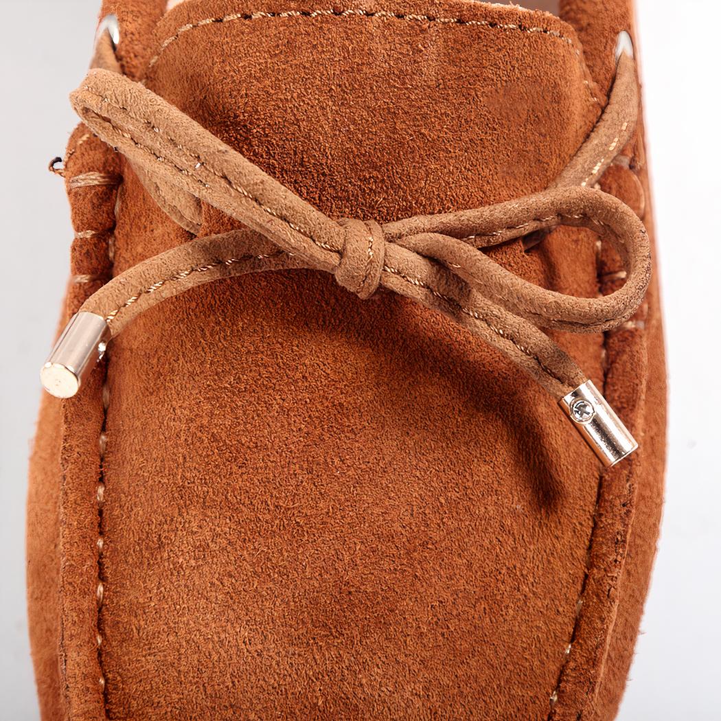 Mocassins souples en daim pour femmes • Mon Mocassin