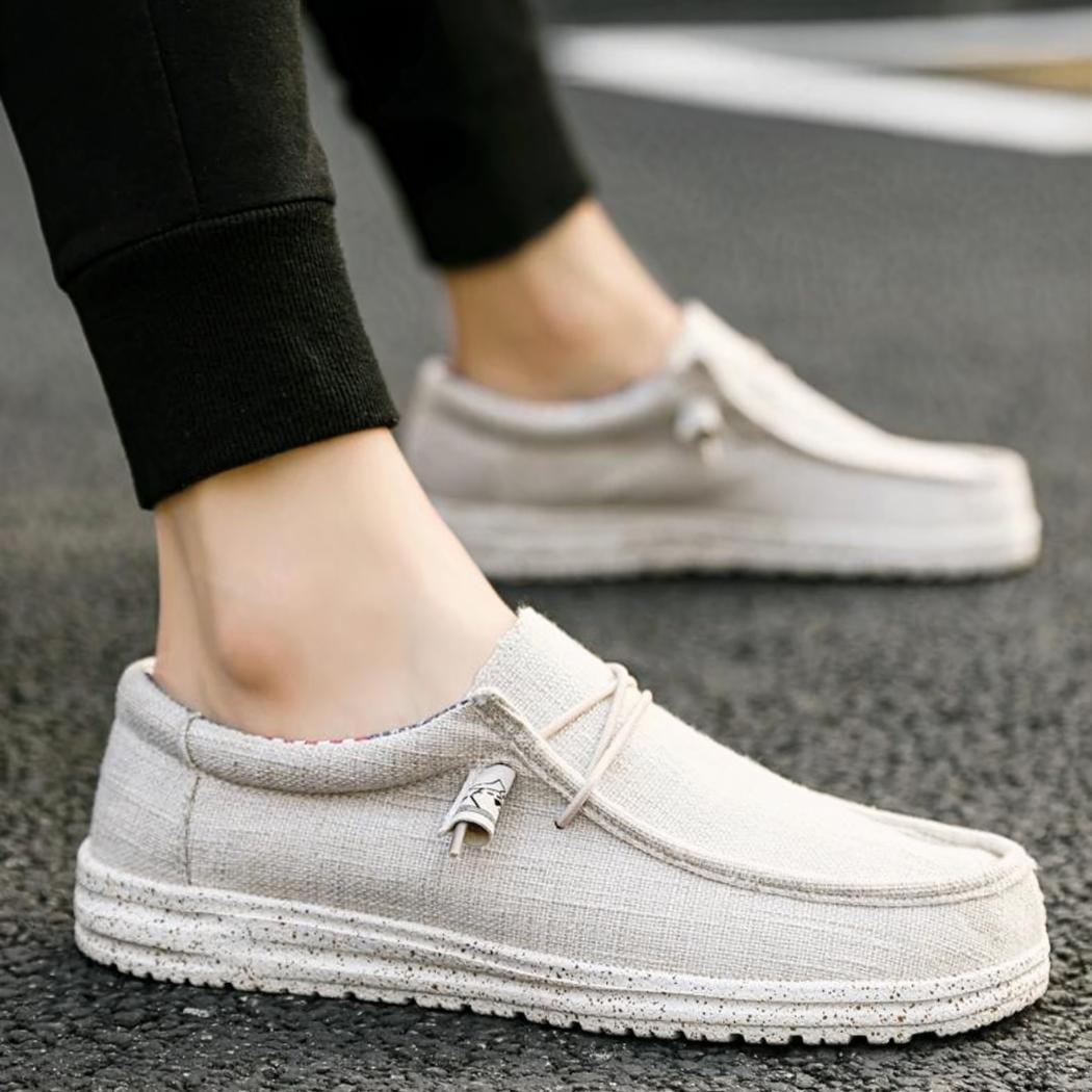 Mocassins légers et décontractés pour homme en tissu • Mon Mocassin