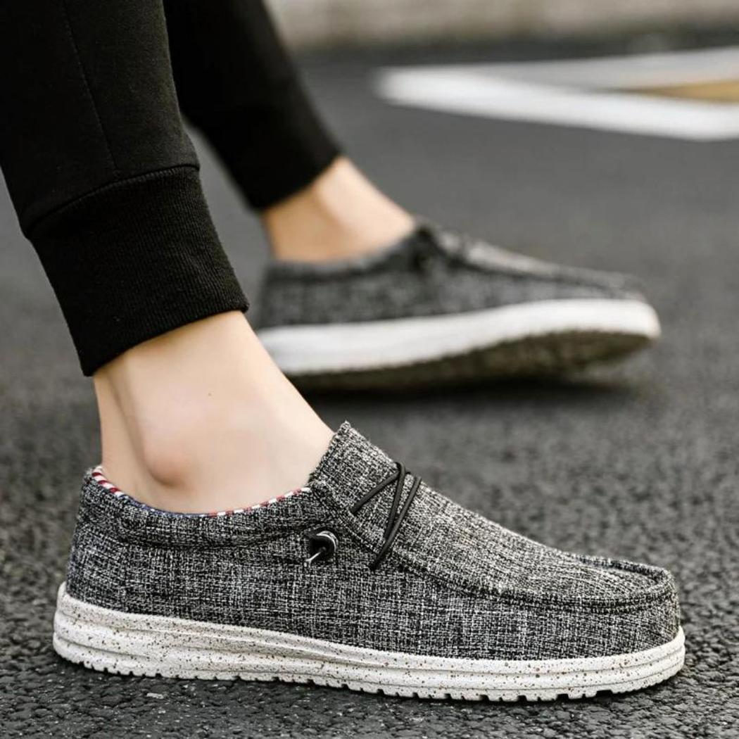 Mocassins légers et décontractés pour homme en tissu • Mon Mocassin