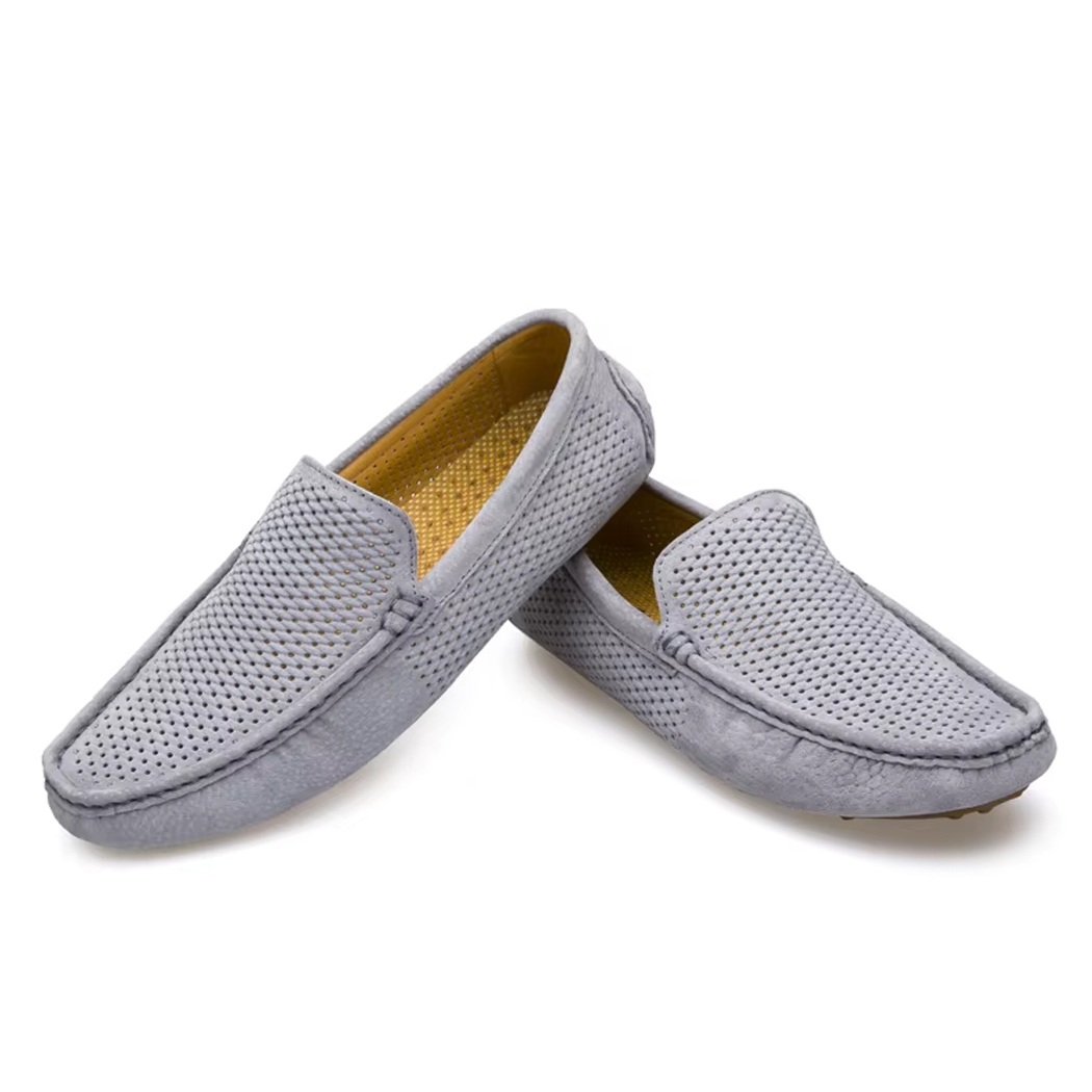 Mocassin en daim d’été pour homme • Mon Mocassin